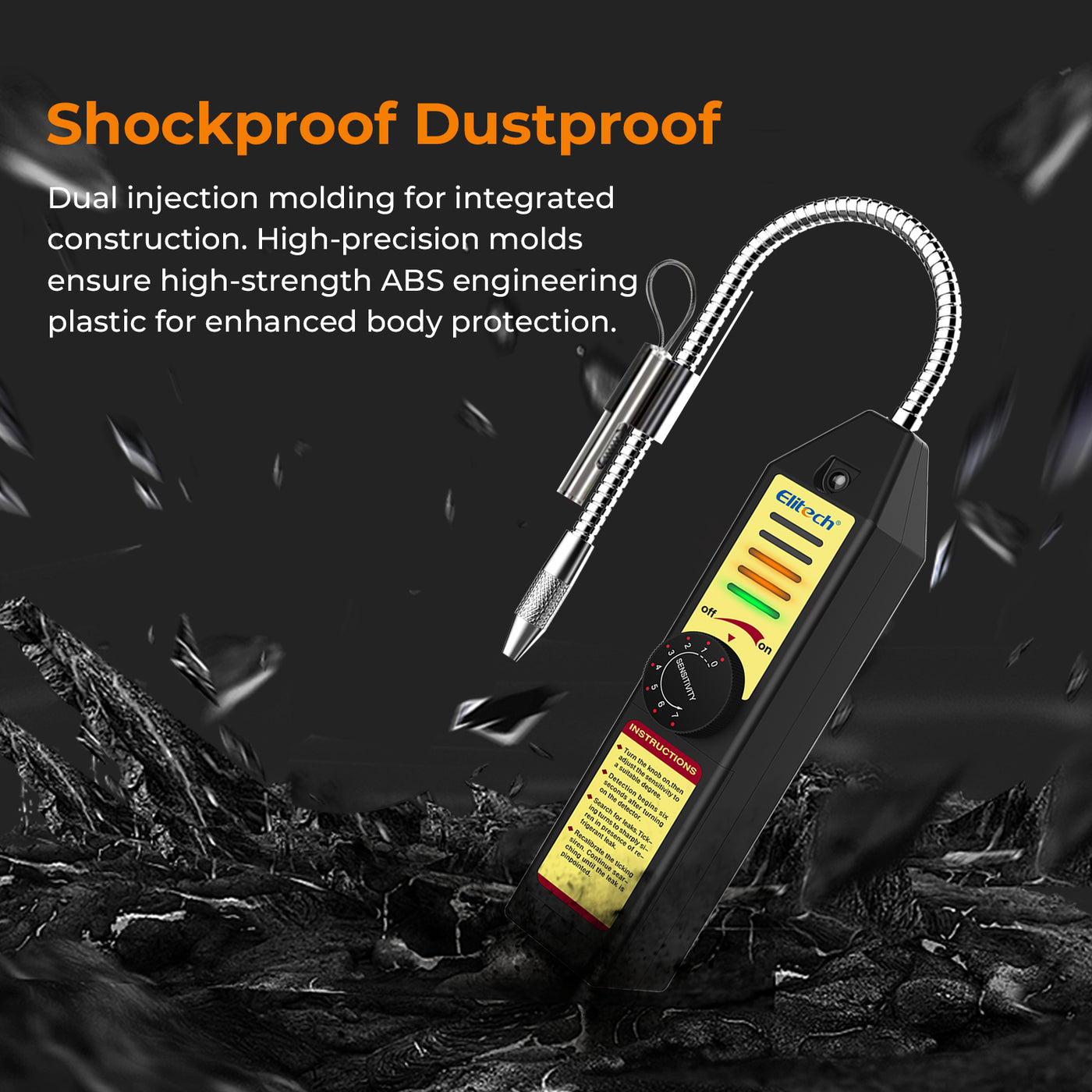 Elitech WJL-6000S Refrigerant Leak Detector Corona Sensor AC Leak ...