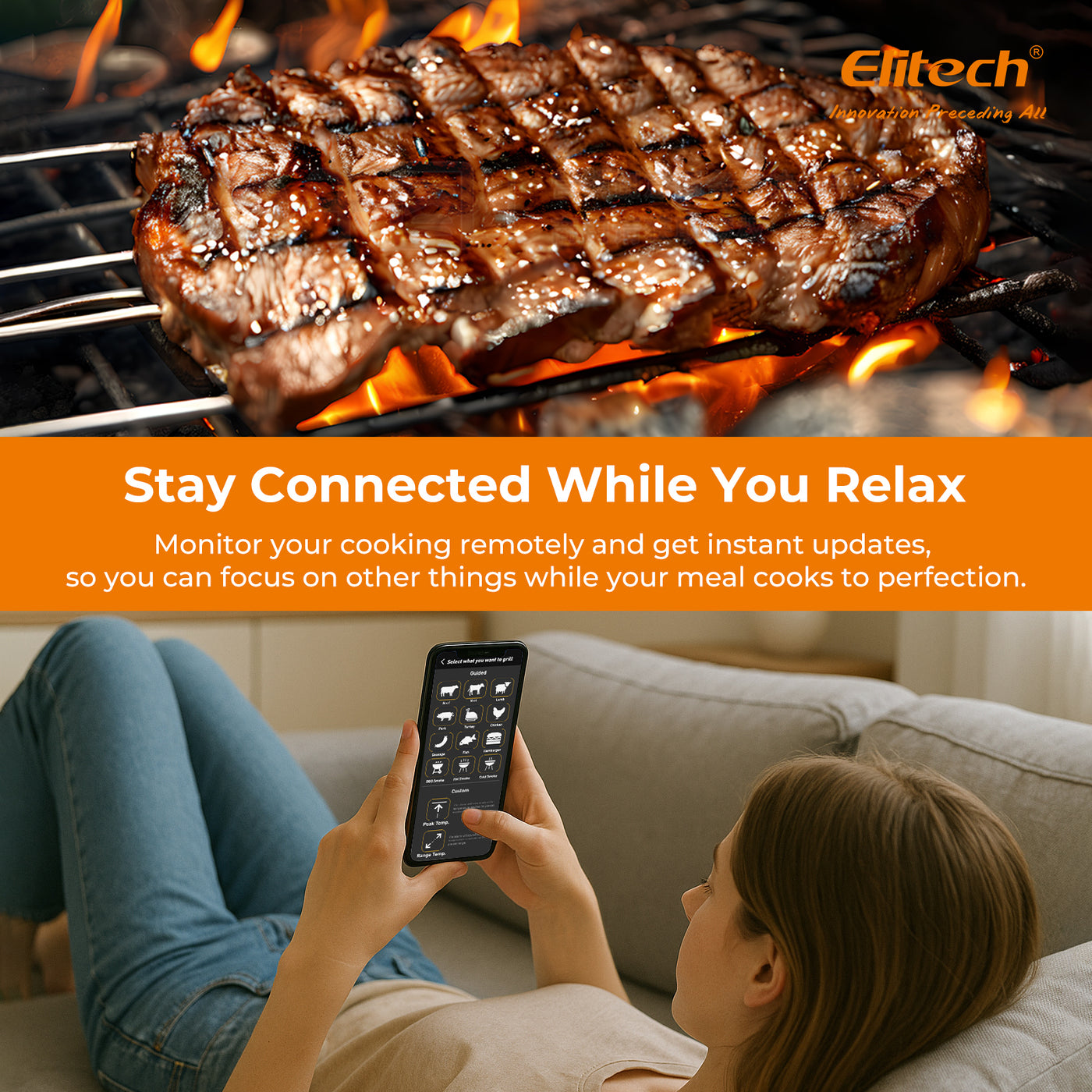 Elitech WMT-20 Wireless Dual-Probe Meat Thermometer — ElitechEU