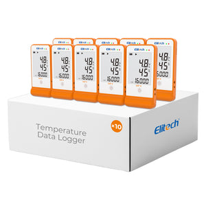 Elitech GSP-6 Temperature and Humidity Data Logger with External Probe ...