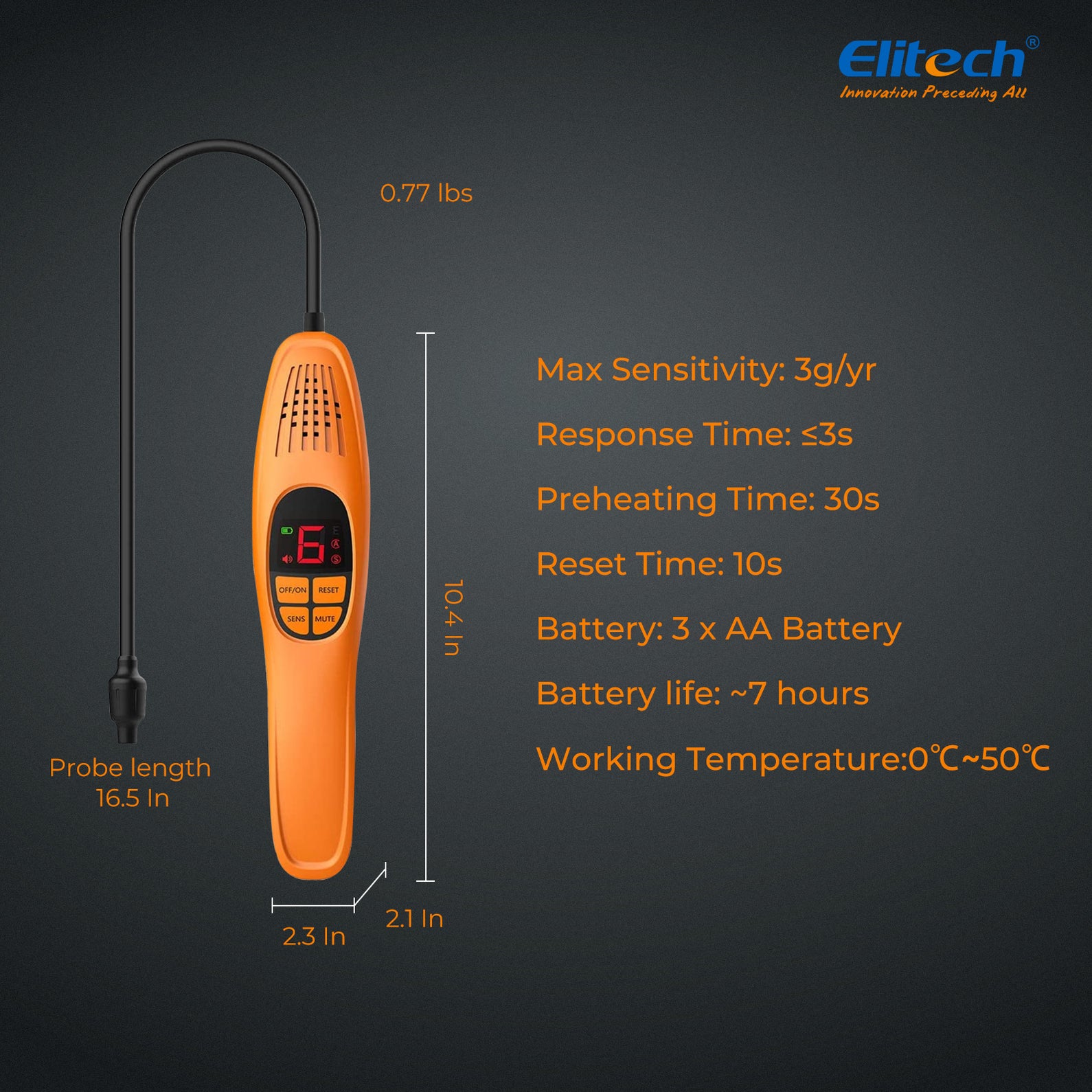 Elitech HVAC Tools Set LD-100+ Leak Detector LMC-100F+ Refrigerant ...