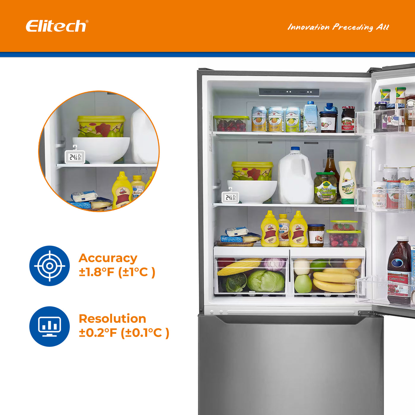 Elitech TM-2T Fridge Thermometer — ElitechEU