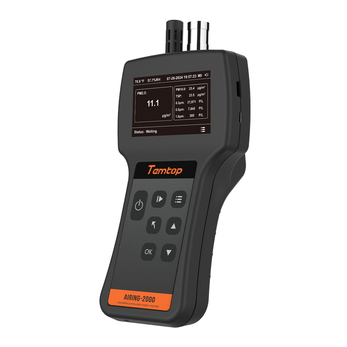 Temtop Airing 2000 Handheld Particle Counter Dust Monitor — ElitechEU