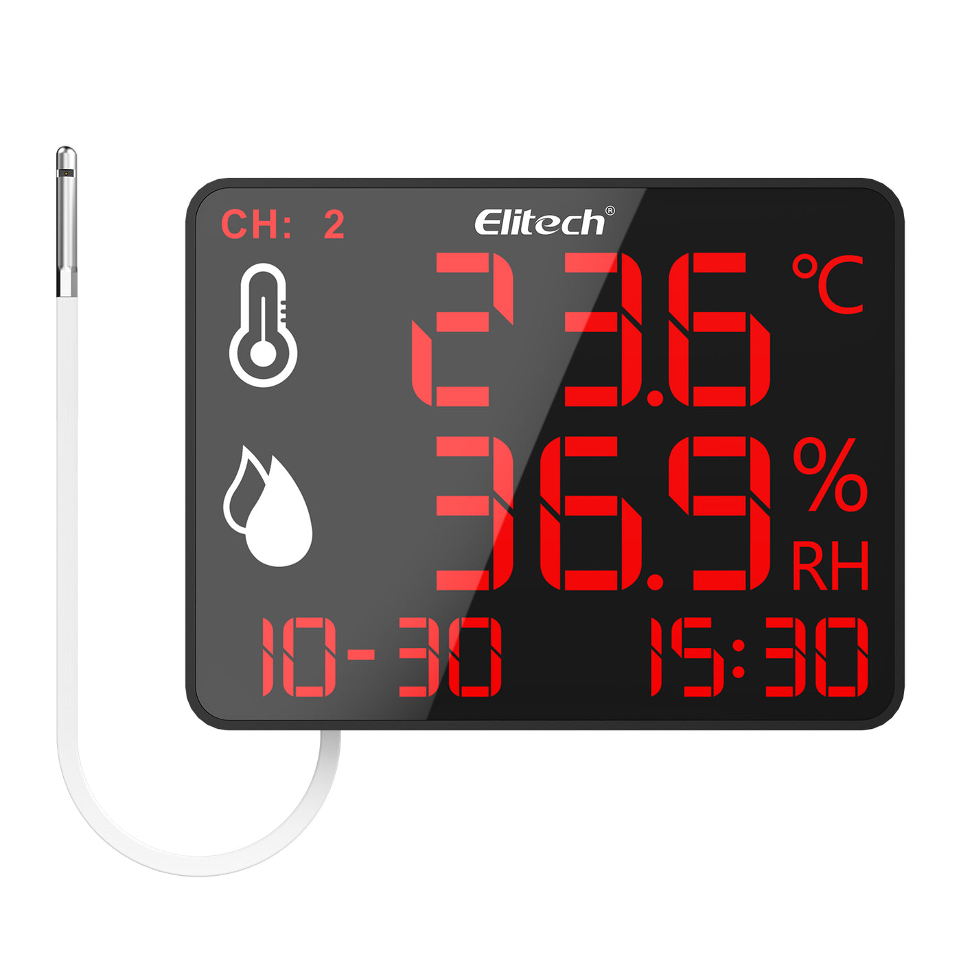 Elitech DR-230 Bluetooth Data Logger High Accuracy Digital Hygrometer ...