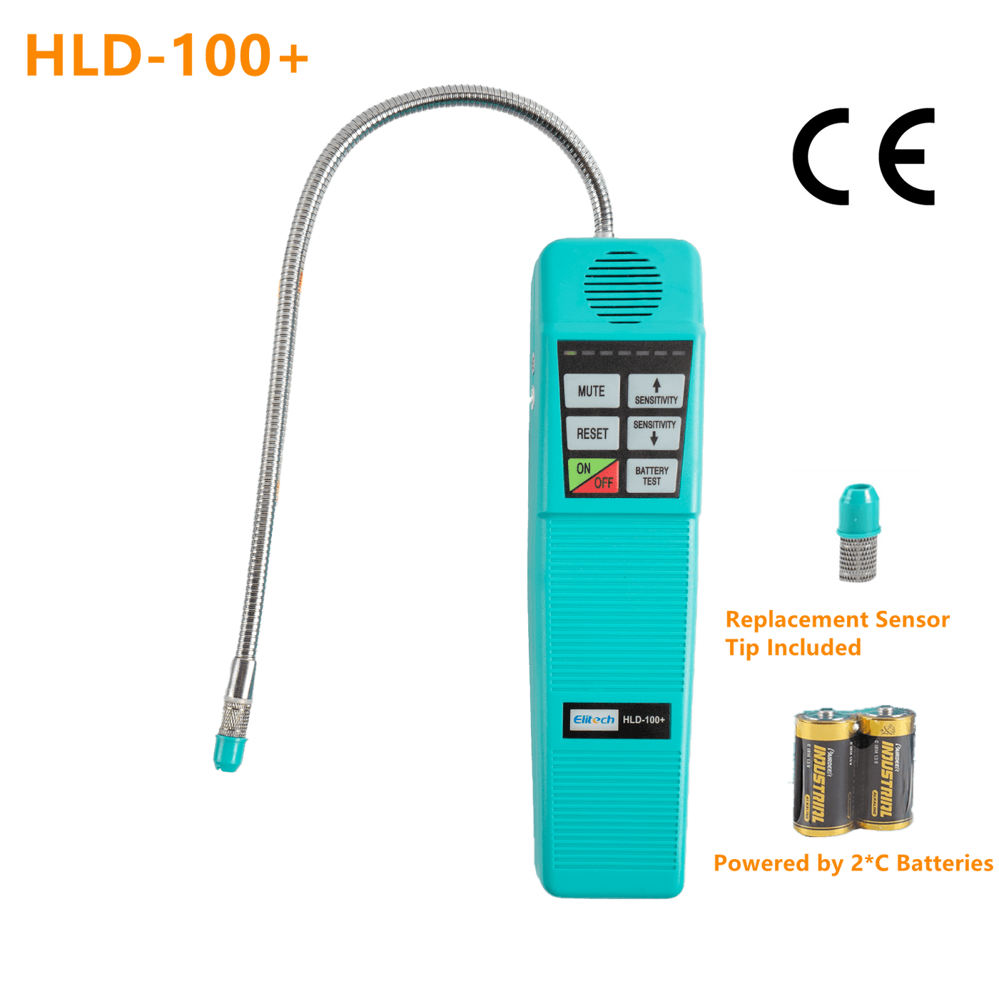 Elitech HLD-100+ Refrigerant Leak Detector HVAC Freon Tester — ElitechEU