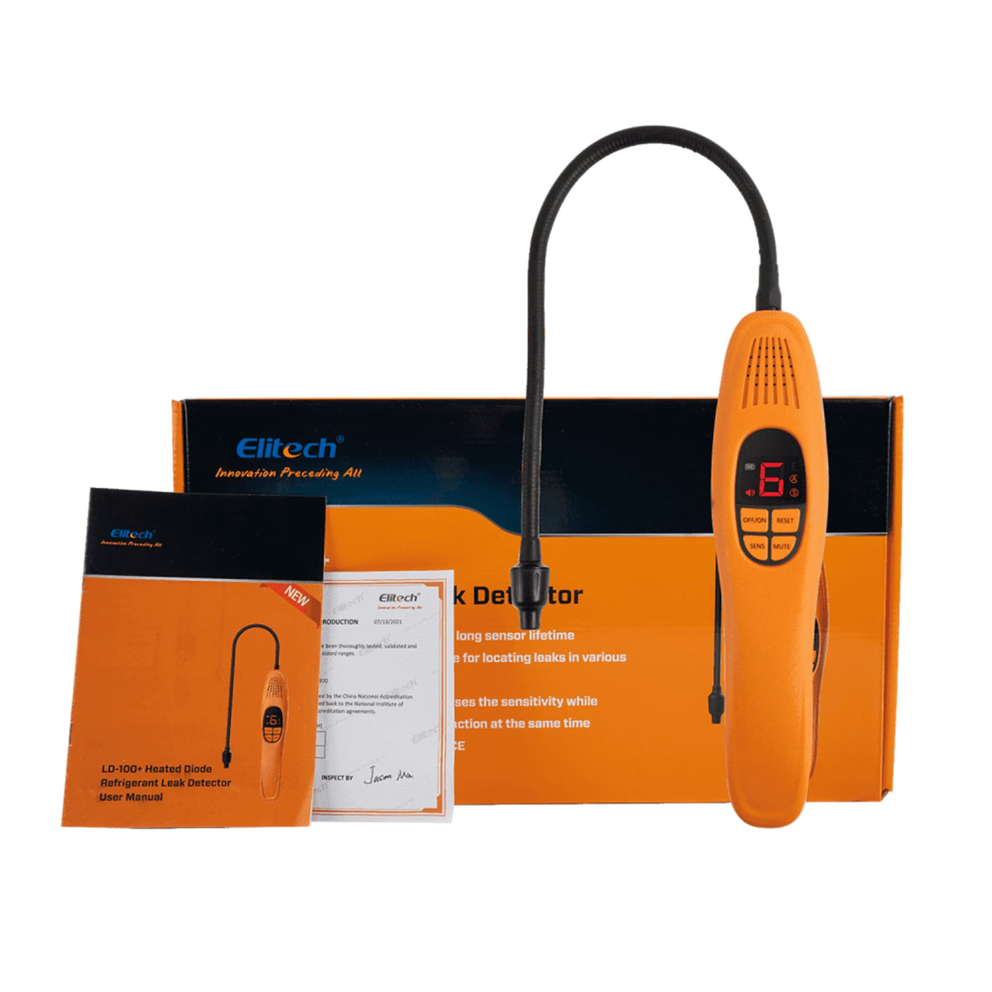 Elitech LD-100+ Heated Diode Refrigerant Leak Detector HVAC Tool — ElitechEU