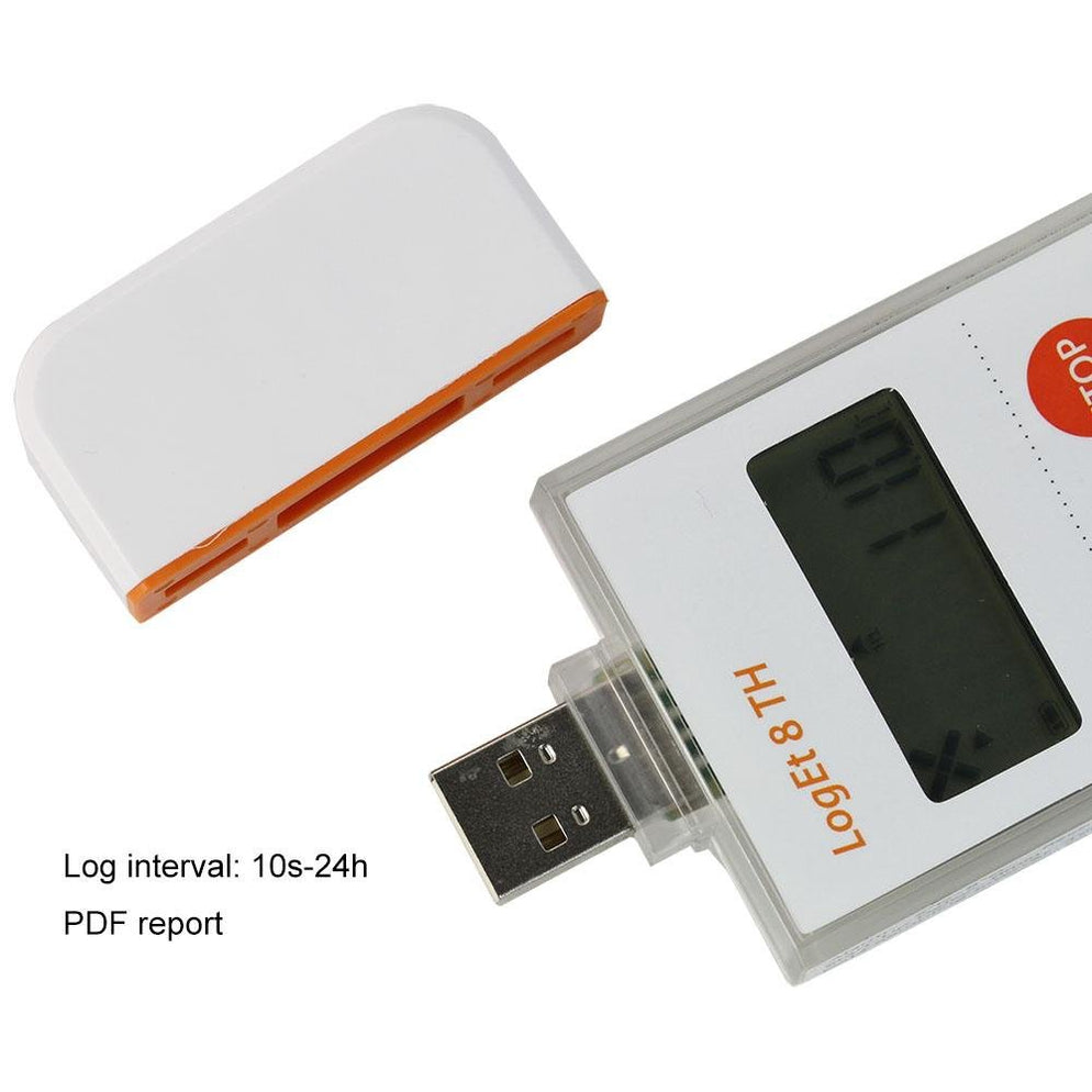 Elitech LogEt 8 TH Temperature and Humidity Data Logger with Accuracy ...